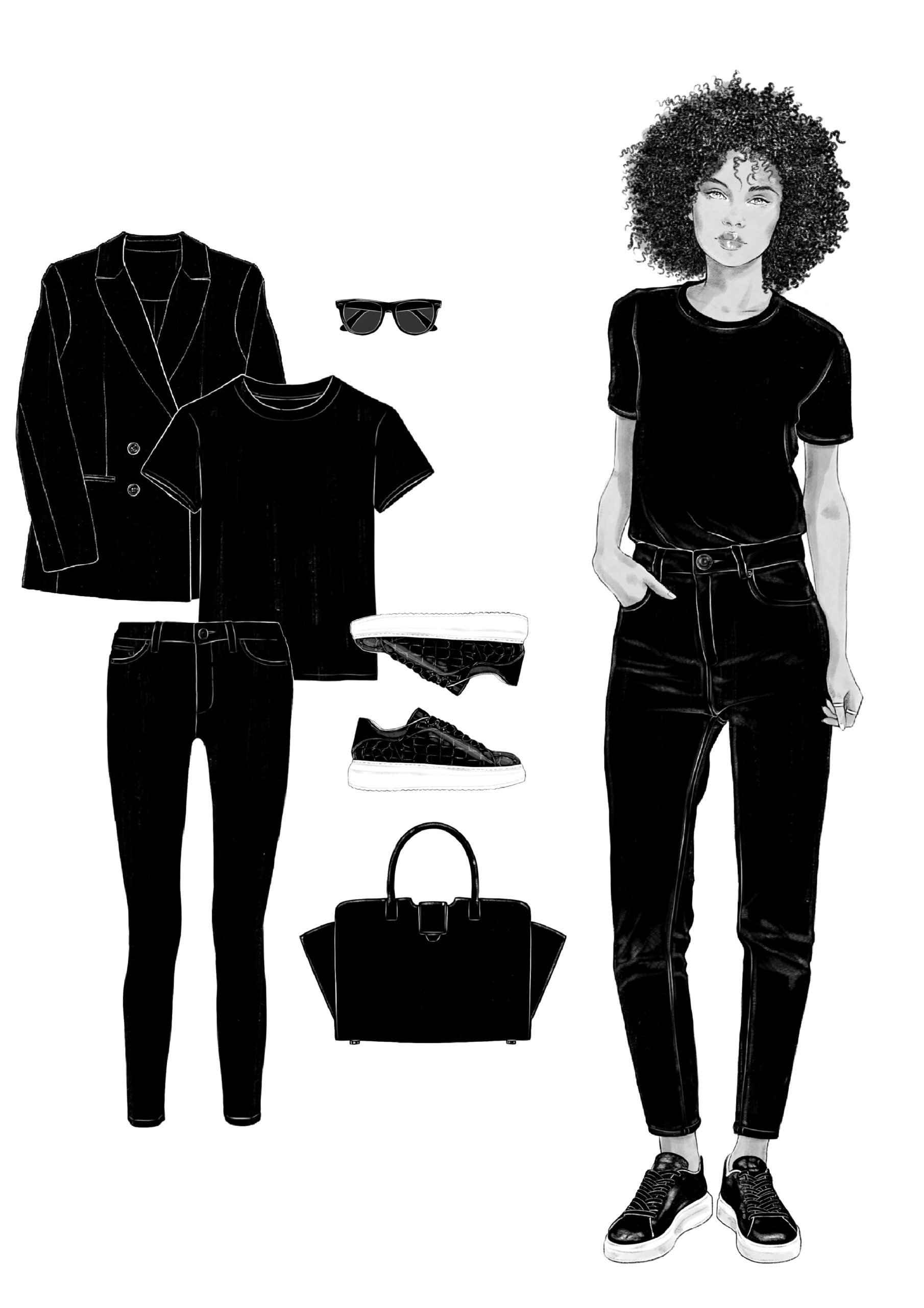 How to build your All Black Everything wardrobe | Sally Faye